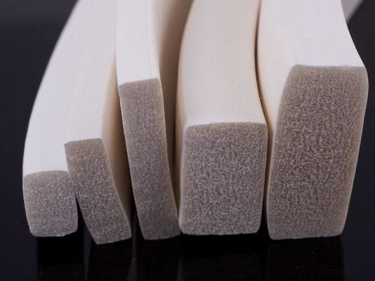 Closed Cell Silicone Foam Strip , Food Grade Silicone Foam Insulation ...