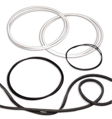Soft Flexible High Temp Silicone Gasket , Food Grade Silicone Rubber Gasket