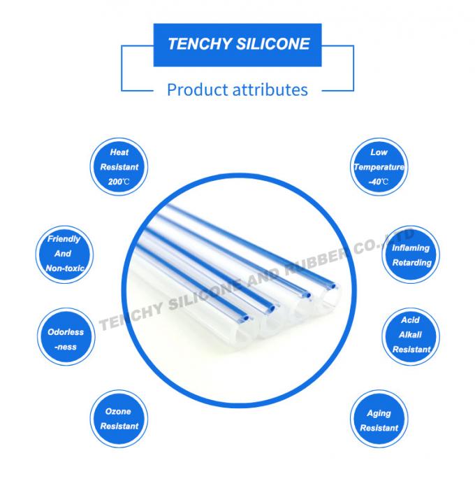 Biodegradable Ultra Thin Wall Silicone Tubing Pipe For Pharmaceutical